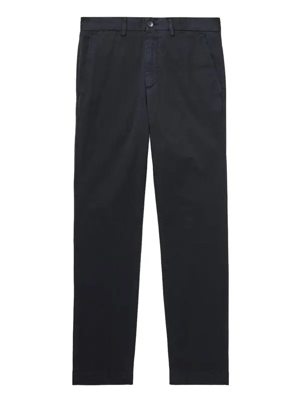 Mr P. Slim-fit Cotton-twill Chinos - Black