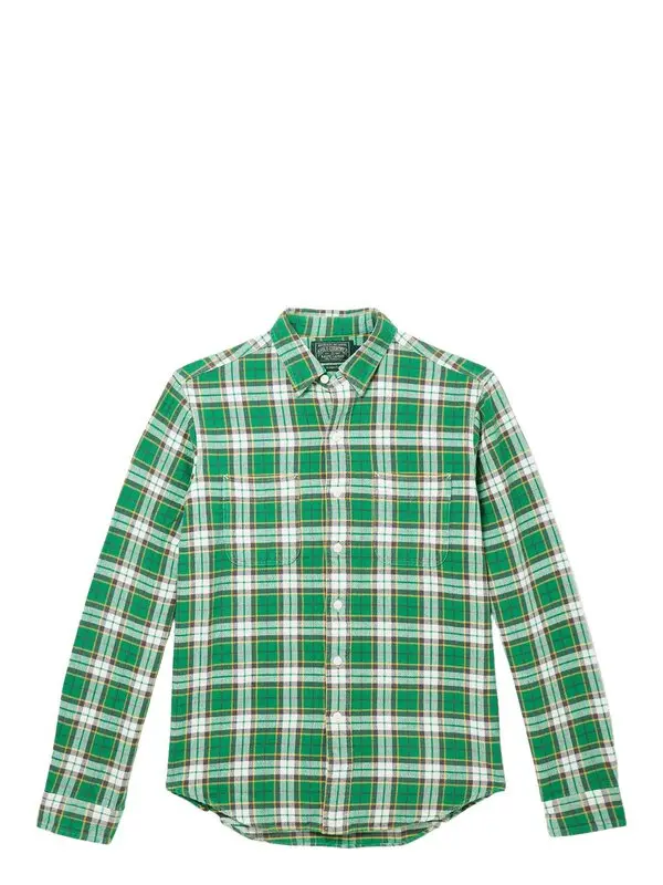Polo Ralph Lauren Polo Country Checked Cotton-flannel Shirt - Green
