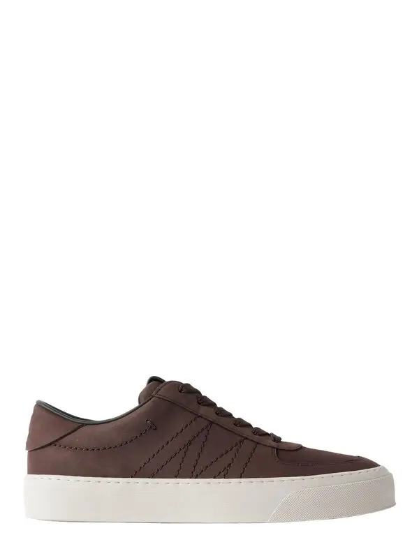 Moncler Monclub Nubuck Sneakers - Brown