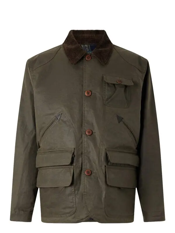 Polo Ralph Lauren Polo Country Waxed Cotton-canvas Field Jacket - Green