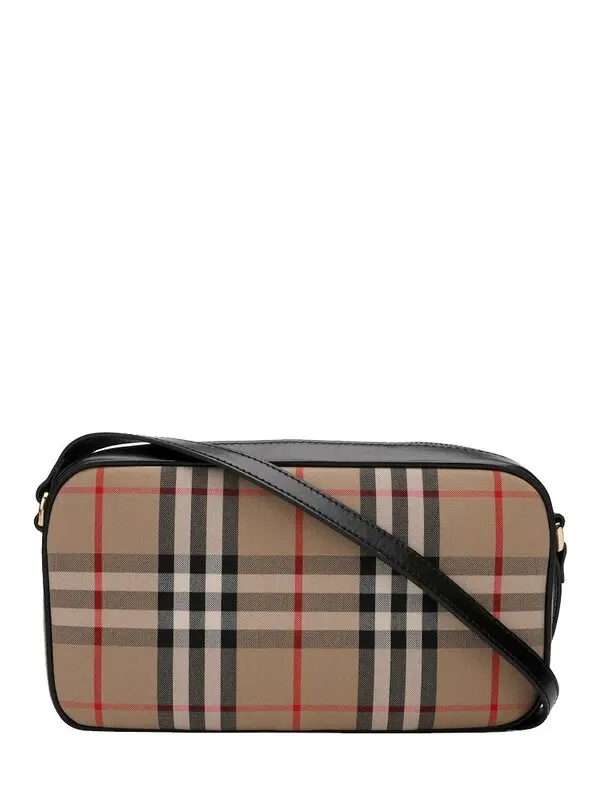 Burberry Vintage Check Camera Bag - Brown