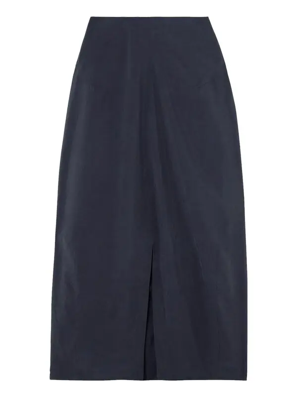 TOTÊME Parachute Silk-blend Maxi Skirt - Gray