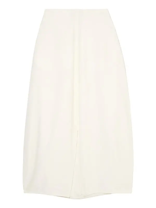 TOTEME Parachute Silk-blend Maxi Skirt - White