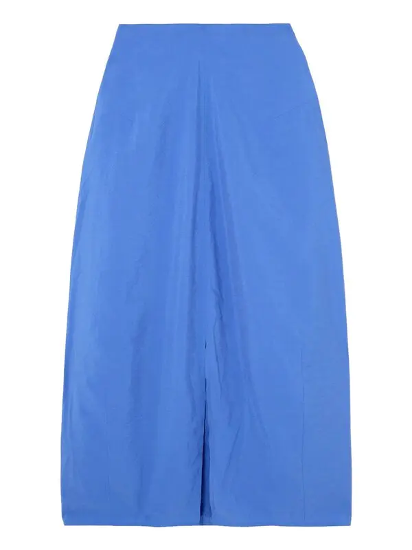TOTÊME Parachute Silk-blend Maxi Skirt - Blue