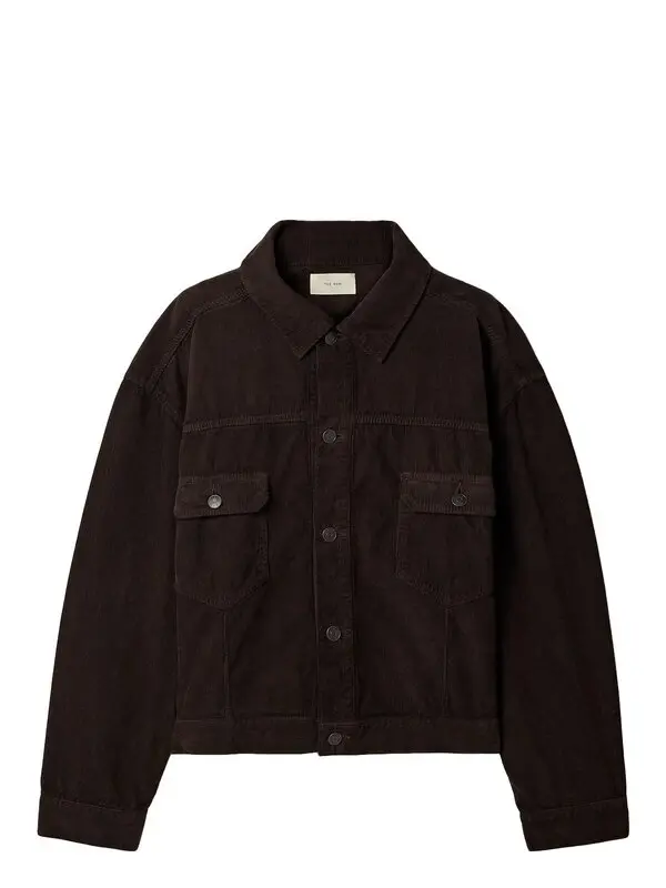 THE ROW Ness Cotton-corduroy Jacket - Brown