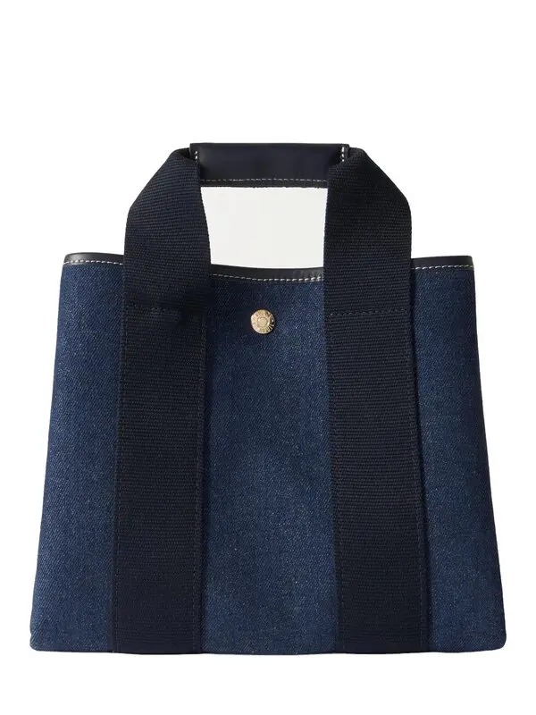 Rue De Verneuil Traversée Small Denim Tote - Blue