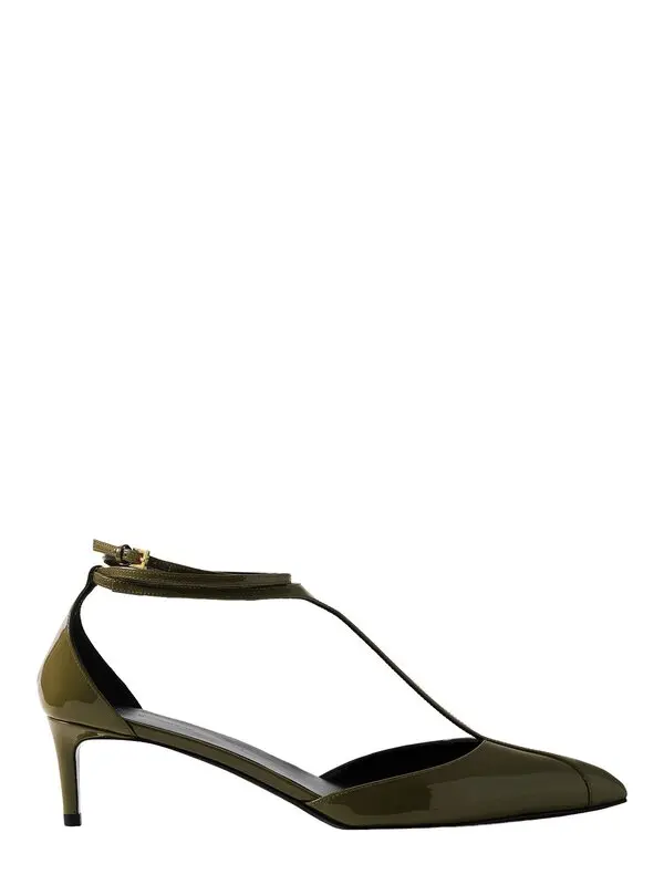 Khaite Mia Patent-leather Pumps - Green