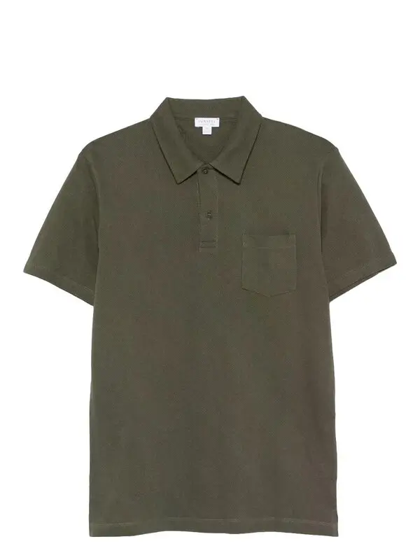 Sunspel Riviera Polo Shirt - Green