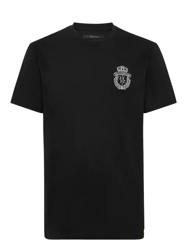 BILLIONAIRE Embroidered Crest T-shirt - Black