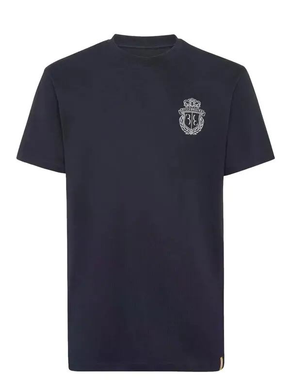 BILLIONAIRE Embroidered Crest T-shirt - Blue