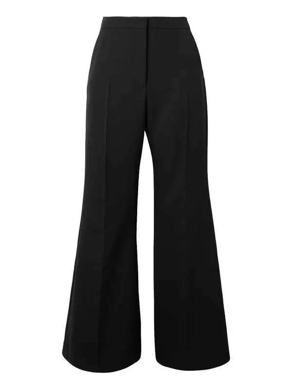 Givenchy Wool-twill Flared Pants - Black