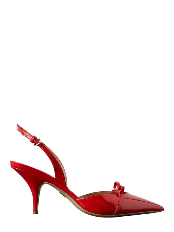 FERRAGAMO Gylla Patent-leather Pumps - Red