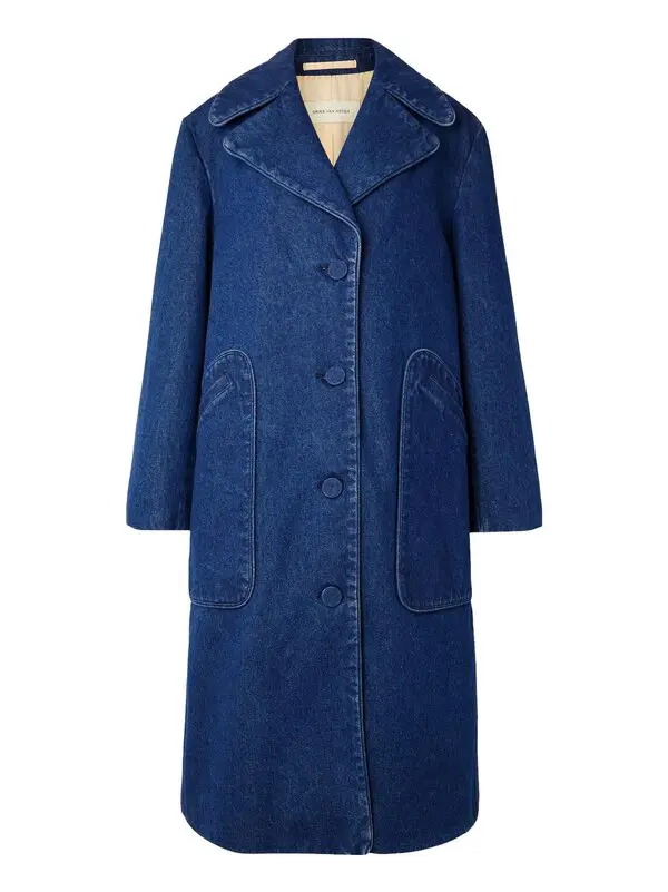 Dries Van Noten Denim Coat - Blue