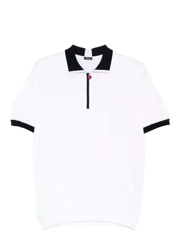 Kiton Knitted Polo Shirt - White