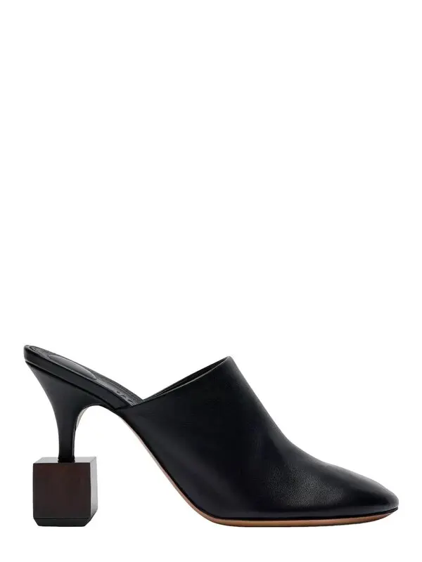 Jacquemus Leather Mules - Black