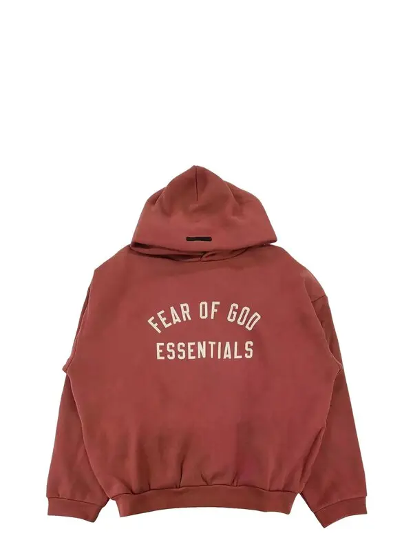 Fear Of God Logo-print Hoodie - Red