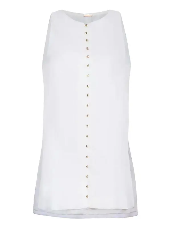 Adam Lippes Nazra Tunic Top - White