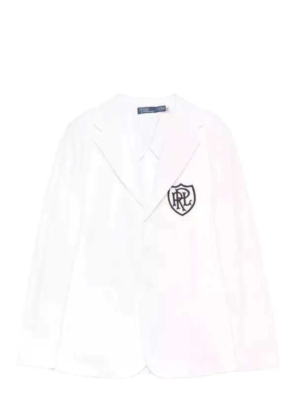 Polo Ralph Lauren Logo-patch Blazer - White