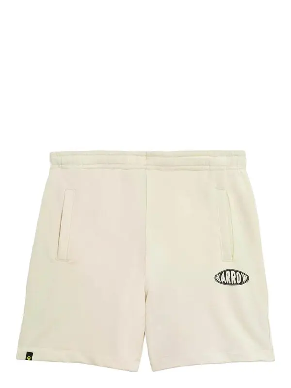 BARROW Logo-print Track Shorts - Neutrals