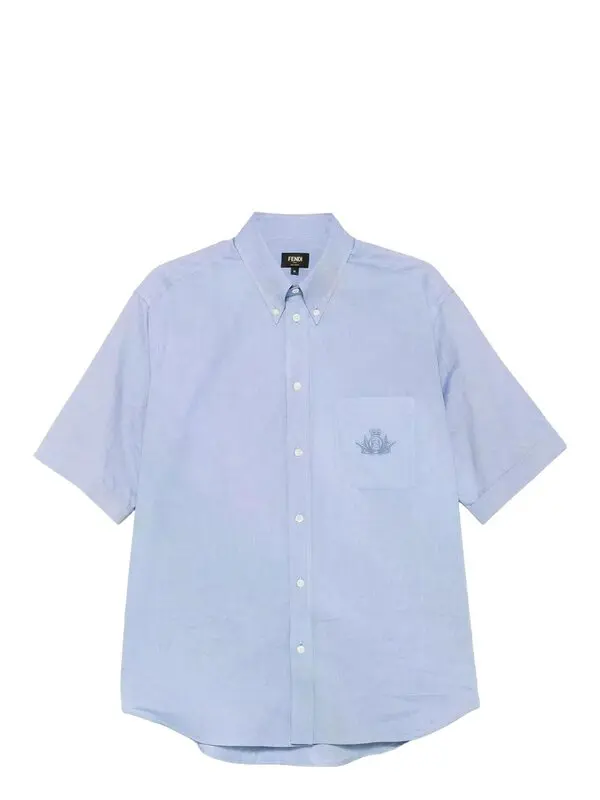 Fendi Oxford Shirt - Blue