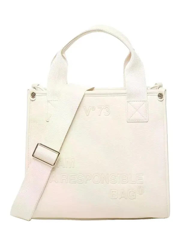 V°73 Logo-engraved Tote Bag - Neutrals