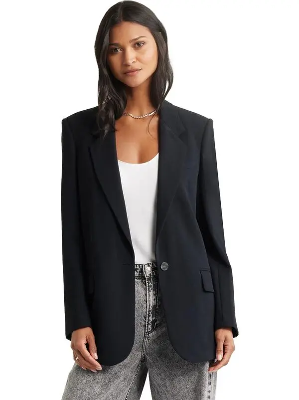 OPEN EDIT The Curator Relaxed Blazer - Black