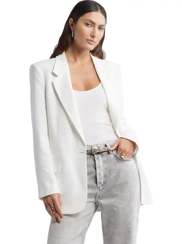 OPEN EDIT The Curator Relaxed Blazer - Ivory