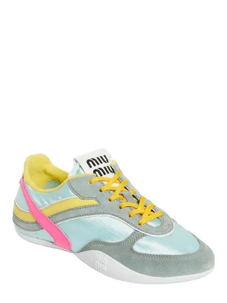 Miu Miu Gymnasium Low-top Sneakers - Anice/ Fuxia