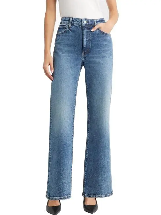 FRAME The Pixie Arrow High-waist Bootcut Jeans - Halo