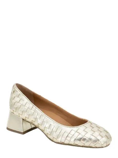 Gentle Souls By Kenneth Cole Lancine Pump - Soft Gold Leather