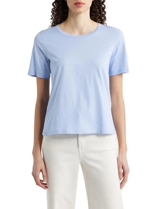 Eileen Fisher Crewneck Organic Cotton T-shirt - Myrtl