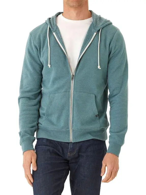 THREADS 4 THOUGHT Jordyn Mineral Wash Zip Hoodie - Watercress