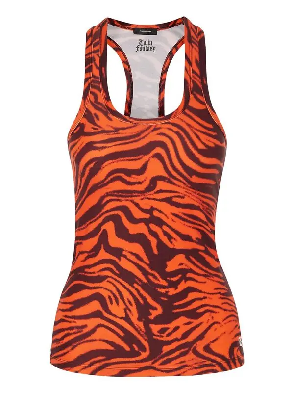 TWIN FANTASY Tiger-print Tank - Animal Print