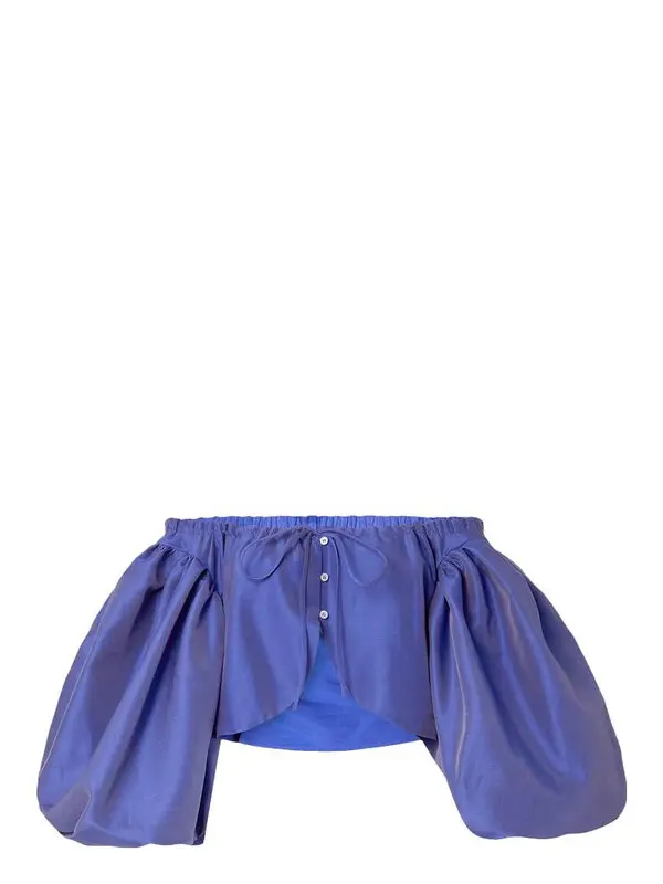 Rosie Assoulin Floaties Off-the-shoulder Top - Royal Blue