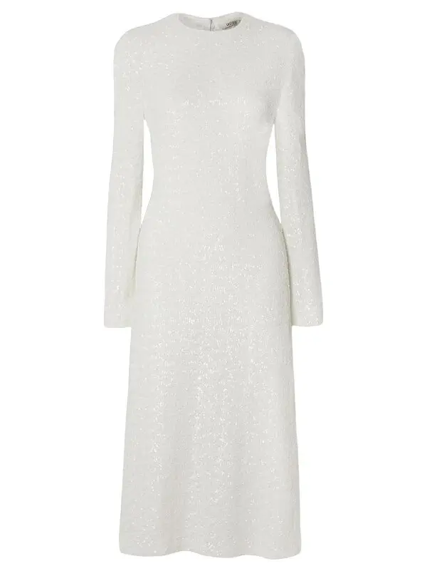 Gauchere Vinona Sequined Maxi Dress - White