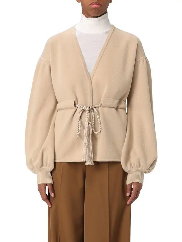 Max Mara Belted Cardigan - White