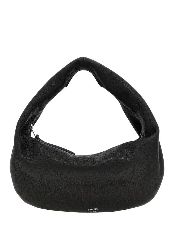Khaite Leather Shoulder Bag - Black