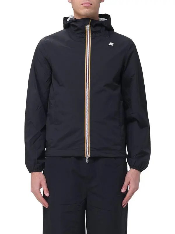 K-WAY Zip-up Hooded Jacket - Black