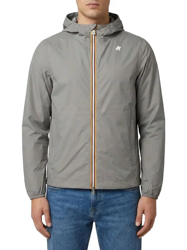 K-WAY Zip-up Hooded Jacket - Grey