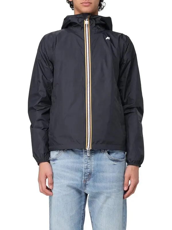 K-WAY Hooded Zip-up Jacket - Black