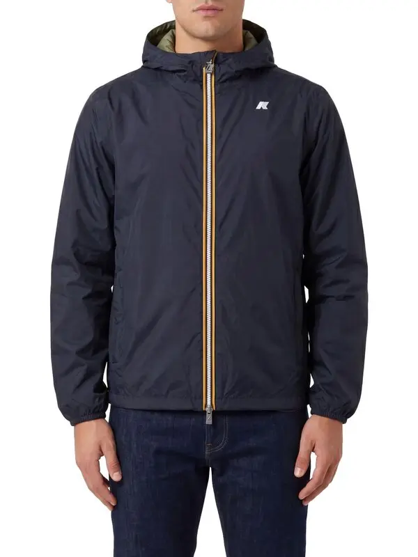 K-WAY Zip Up Hooded Jacket - Blue 1