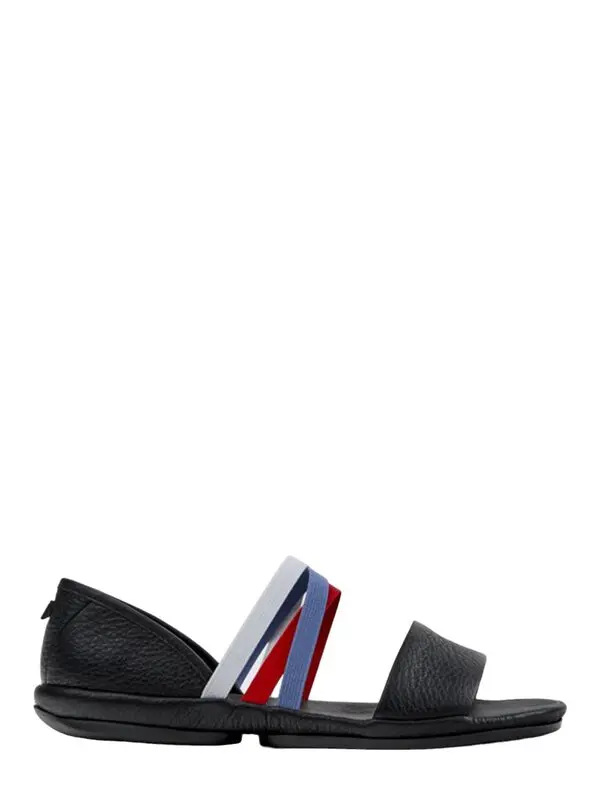 Camper Flat Sandal - Black