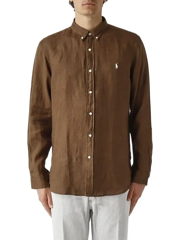 Polo Ralph Lauren Linen Casual Shirt - Brown