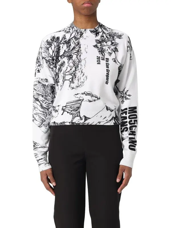 Moschino Pullover Sweater - White