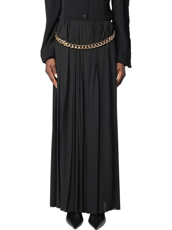 Balenciaga Pleated Maxi Skirt - Black