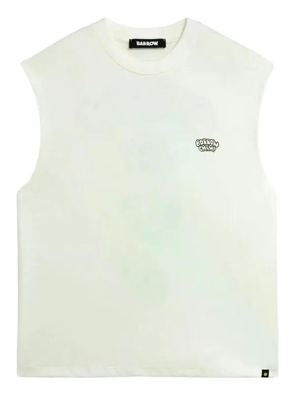 BARROW Graphic-print Tank Top - White