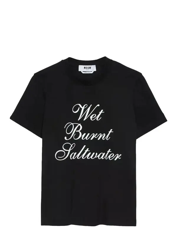 MSGM Printed T-shirt - Black