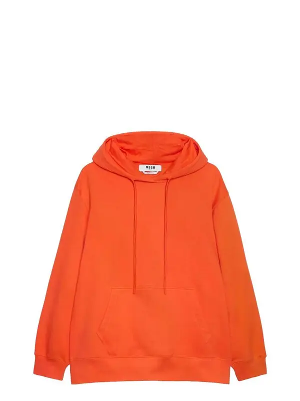 MSGM Logo-print Hoodie - Orange