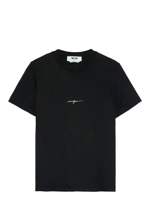 MSGM Logo-print T-shirt - Black