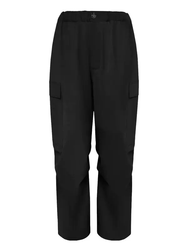 0711 TBILISI Straight-leg Cargo Trousers - Black